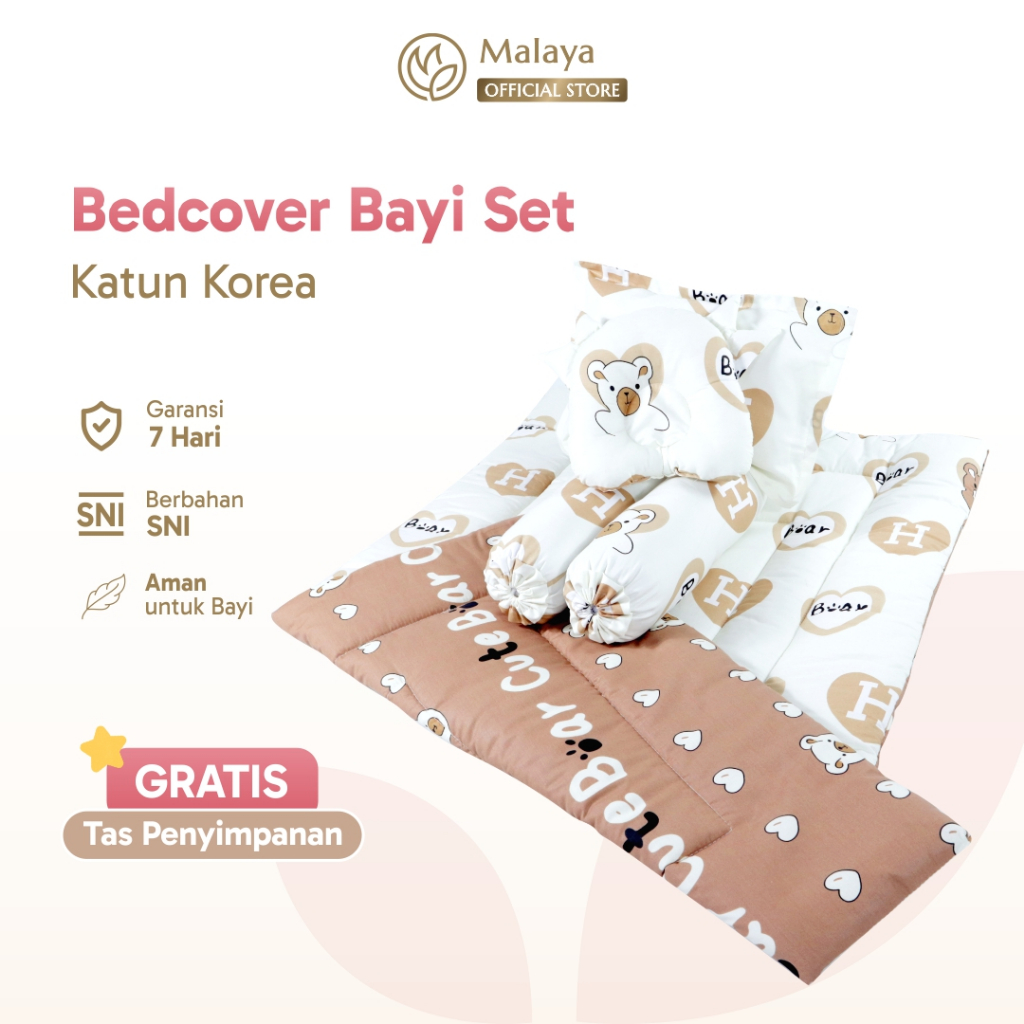 Jual Malaya Baby | Bedcover Bayi Set Katun Korea l UK 106 x 72 CM ...