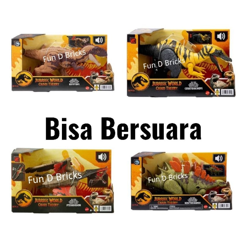 Jual Mattel Jurassic World Pteranodon Kryptops Ceratosuchops ...