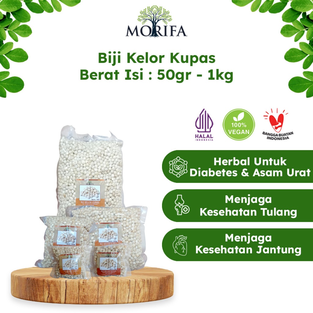 Jual MORIFA Biji Kelor Kupas Moringa Obat Herbal Alami | Shopee Indonesia