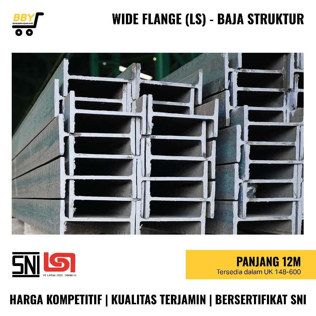 Jual Wide Flange - Besi WF - IWF X 12 Meter Lautan Steel (LS) | Shopee ...