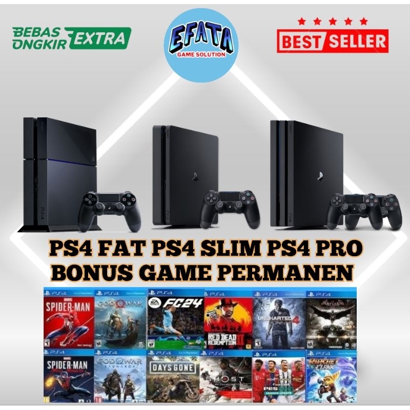 Jual PS4 FAT 500 GB FULL GAMES BEBAS PILIH 1TB PLAYSTATION 4 | Shopee ...