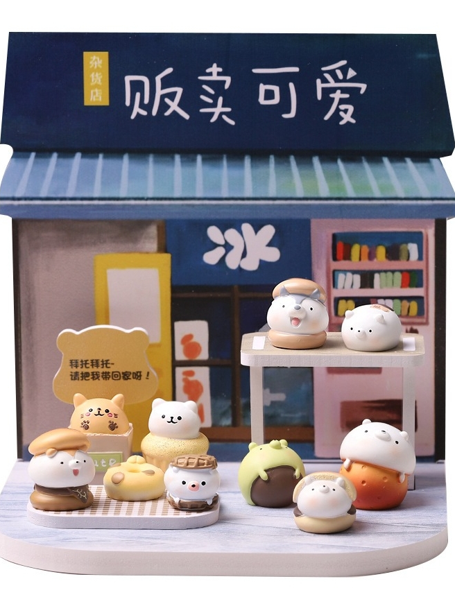 Jual BLIND BOX kucing pajangan lucu hewan mini Mystery Box Hadiah Kado ...