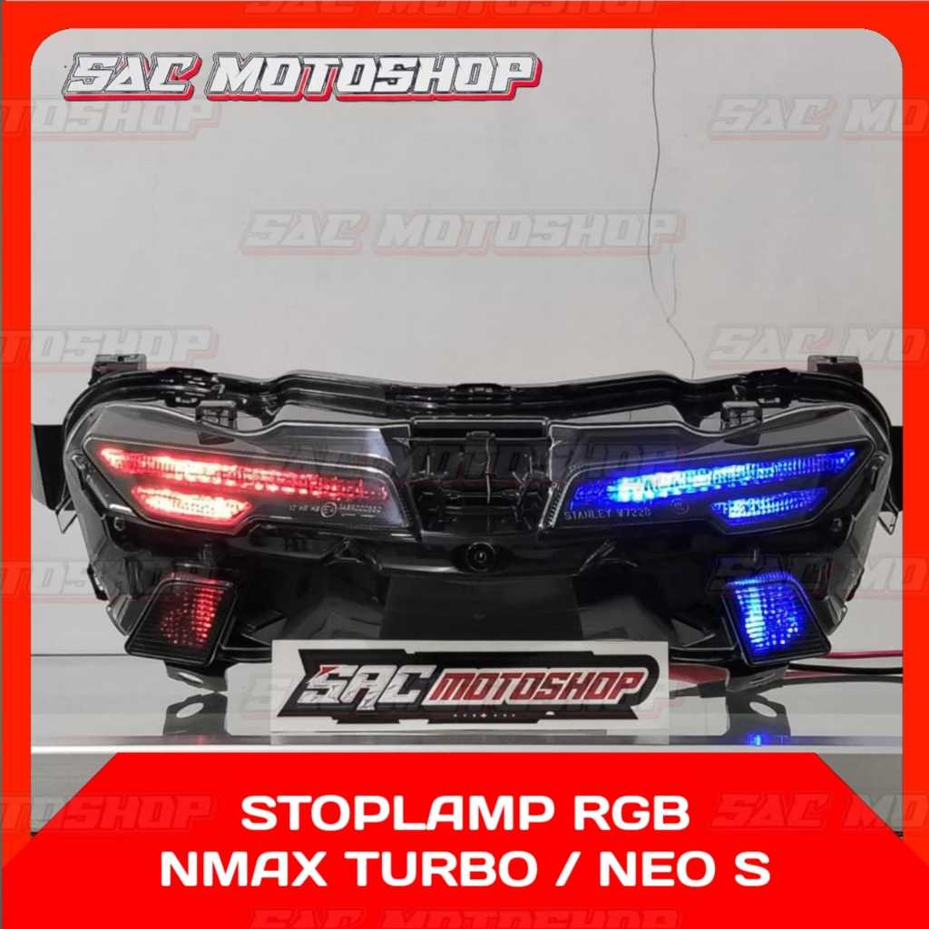 Jual STOPLAMP LAMPU REM RGB NMAX TURBO / NMAX NEO S FULL SET MIKA ...