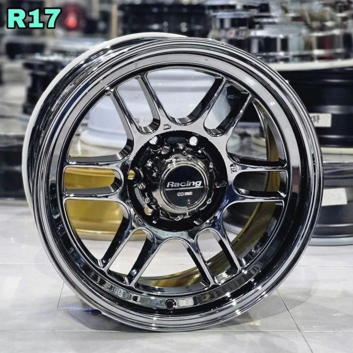 Jual velg racing mobil ENKEI RPF1 BLACK CROME ring 17 PCD 6X139,7 velg ...