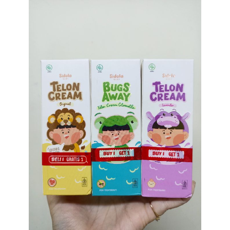 Jual SIDOLA BABY TELON CREAM KRIM ORIGINAL CITRONELLA LAVENDER isi 50 ...
