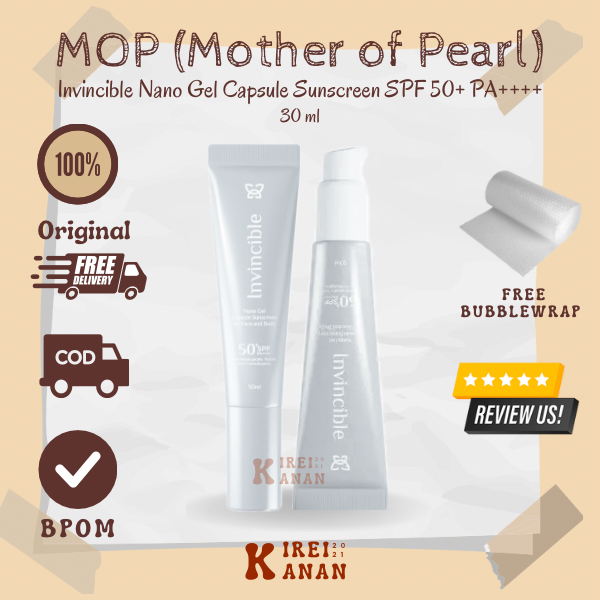 Jual MOP Mother of Pearl Invincible Nano Gel Capsule Sunscreen SPF 50 ...