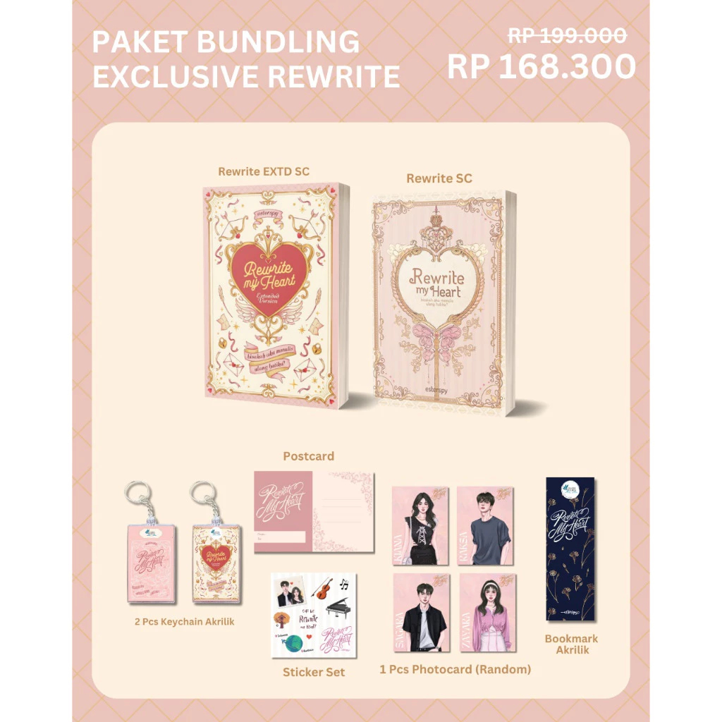 Jual Novel Rewrite My Heart Old & Rewrite My Heart Extended - Akad ...