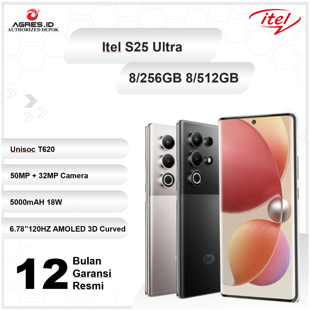 Jual Handphone Itel S25 Ultra 8/256GB 8/512GB Garansi Resmi | Shopee ...