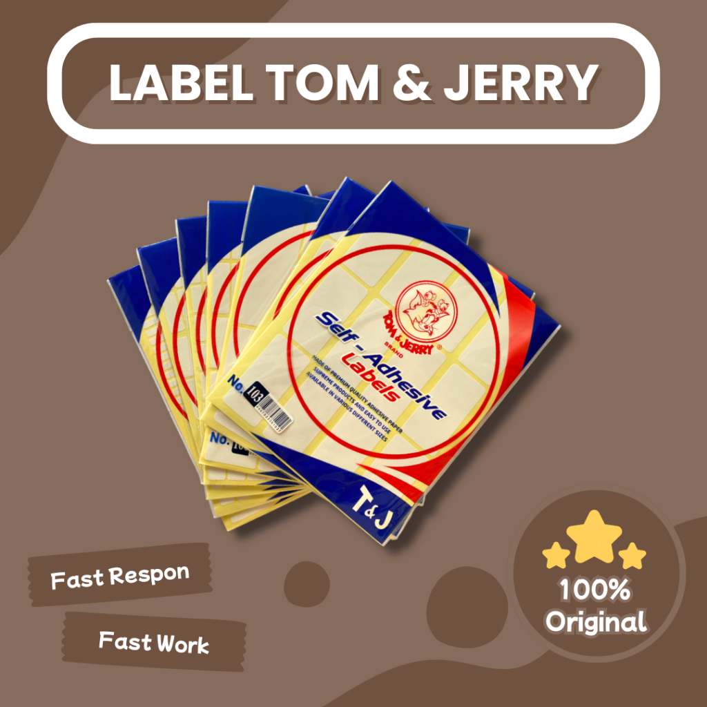 Jual Label Tom And Jerry / Label Nama / Sticker Label T&J | Shopee Indonesia