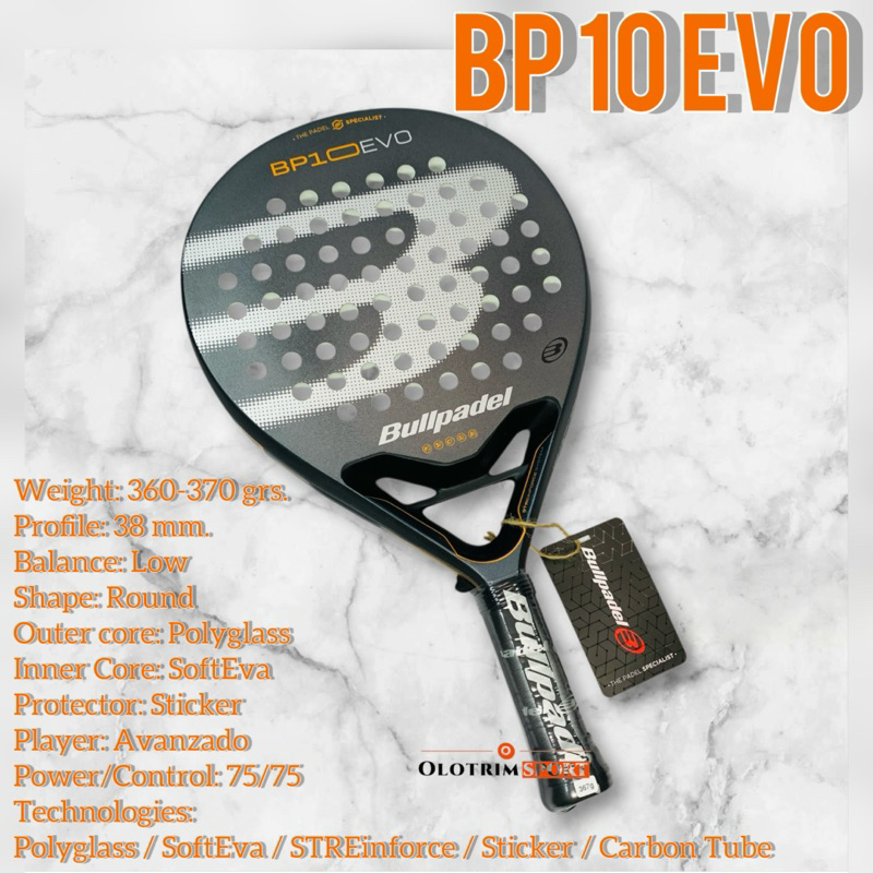Jual BULLPADEL BP10 EVO Racket Bull Padel Raket Original | Shopee Indonesia