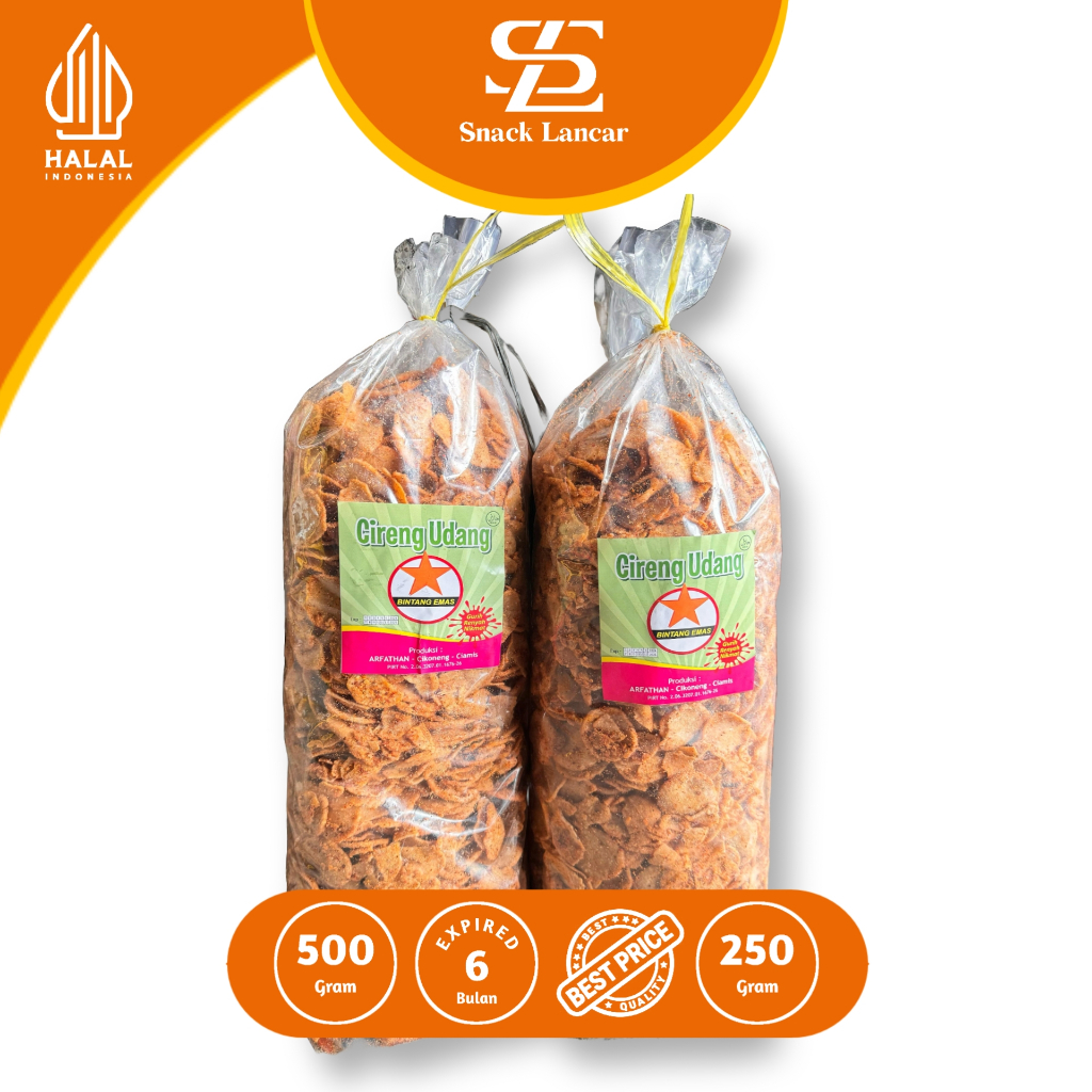 Jual Cireng Udang renyah Snack cemilan 1 kg | Shopee Indonesia