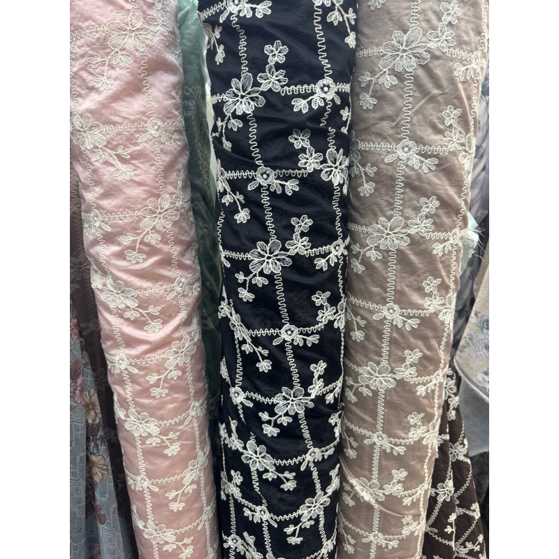 Jual Kain PAPER SILK ORIGINAL EMBROIDERY NEW MOTIF || Harga Per ...