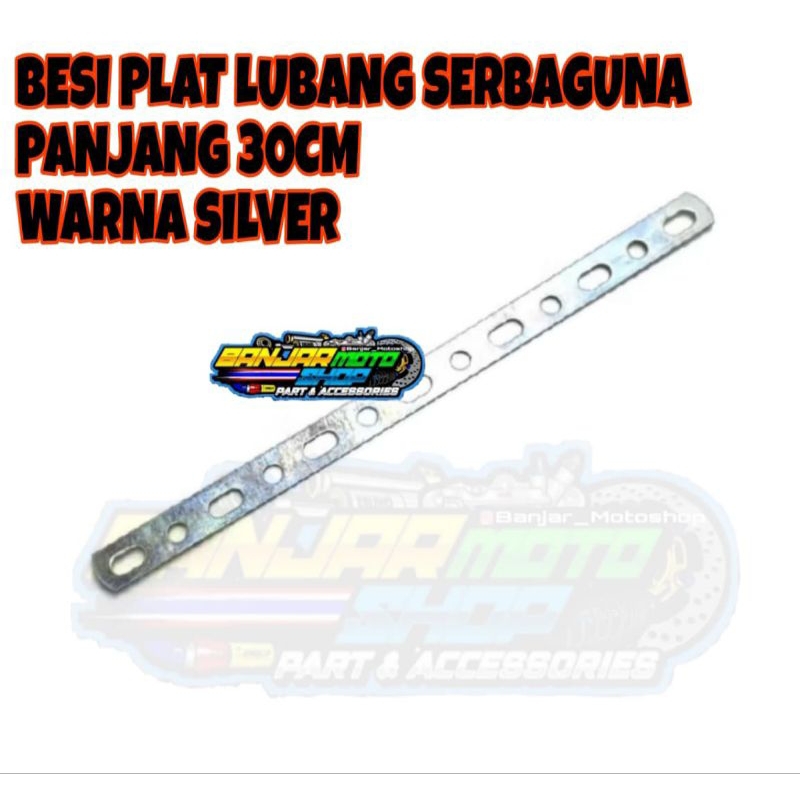 Jual Besi Plat Bracket Lubang Chrome Multifungsi / Besi braket Plat ...