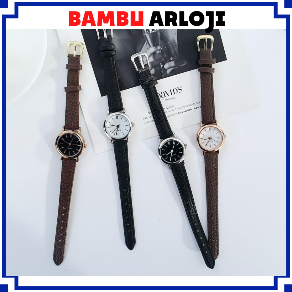 Jual BAJ Jam Tangan Quartz Strap PU Analog Casual Gaya Retro Wanita ...