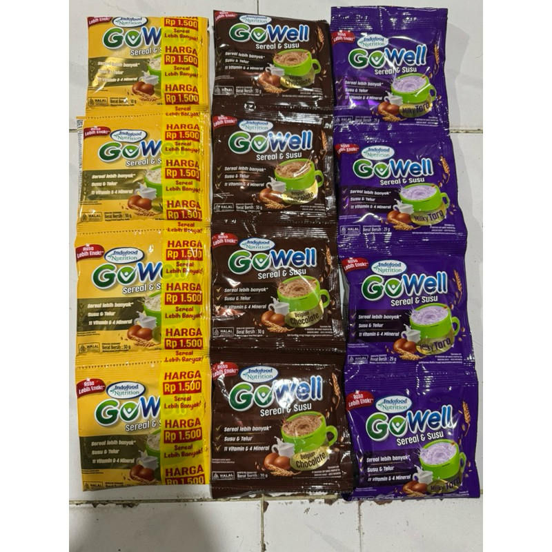 Jual gowell sereal dan susu@30gr x10 sachet | Shopee Indonesia