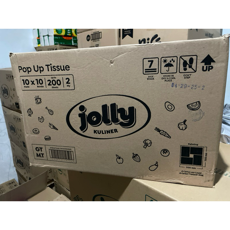 Jual TISSUE TISU JOLLY POP UP 1 DUS ISI 10 PACK | Shopee Indonesia