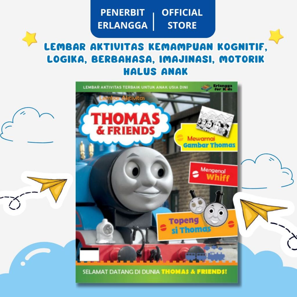 Jual [Erlangga Official] Buku Aktivitas Anak: Lembar Aktivitas Thomas & Friends Edisi 13 ...
