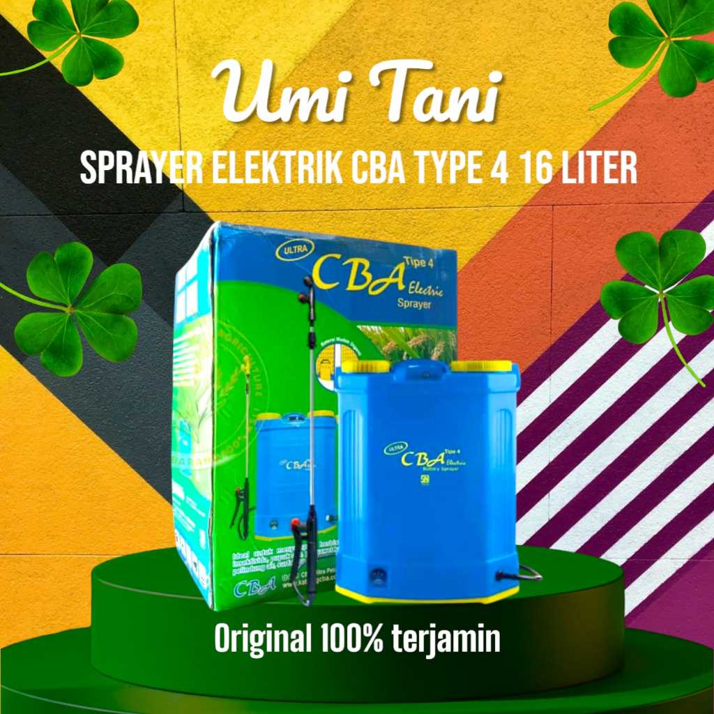 Jual Sprayer/ Tangki Elektrik CBA Type 4 Hijau - 16 Liter | Shopee ...
