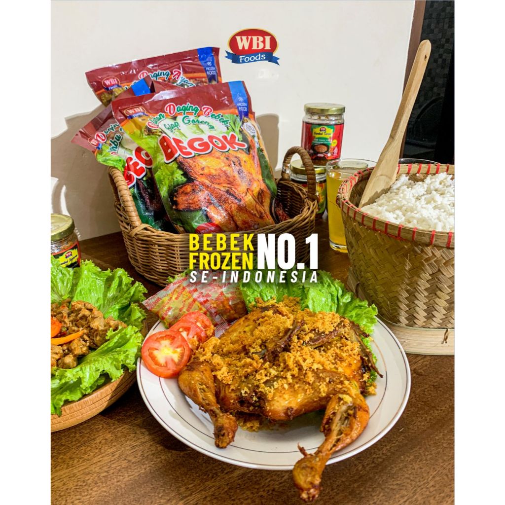 Jual BEGOK Ayam Goreng dan Bakar Utuh WBI Foods 400 gr | Shopee Indonesia