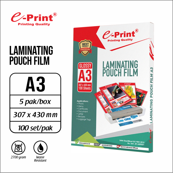 Jual e-Print Laminating Pouch A3 ECO | Shopee Indonesia