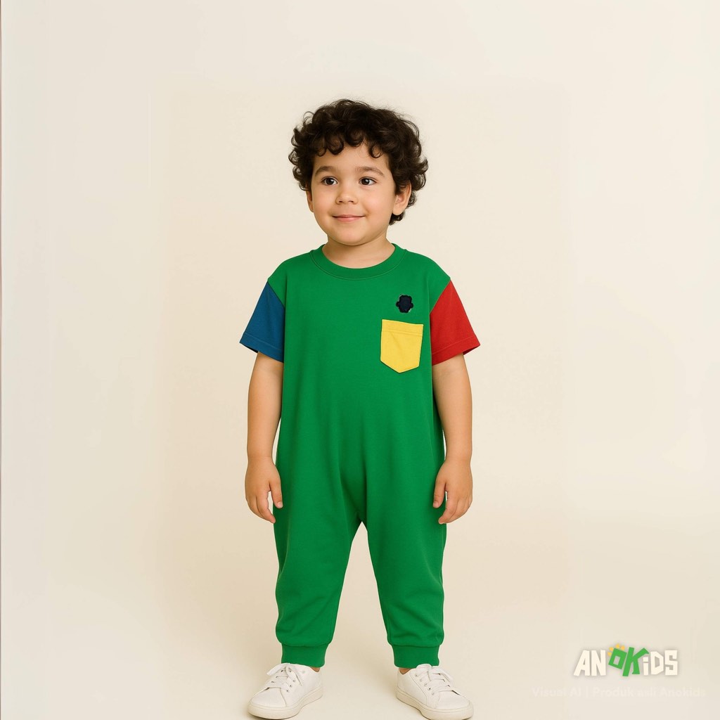 Jual Romper Anak - ROMPER COLOR BLOCK - Baju Bayi Laki-Laki dan ...