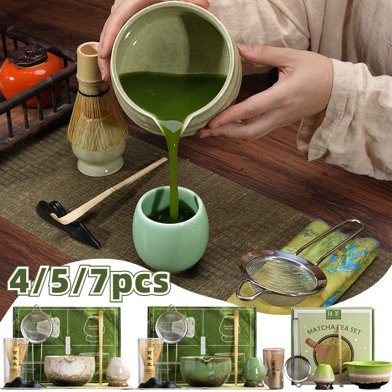 Jual 2/4/5/7Pcs Alat Matcha Making / Kerajinan Pembuat Matcha Mangkuk ...