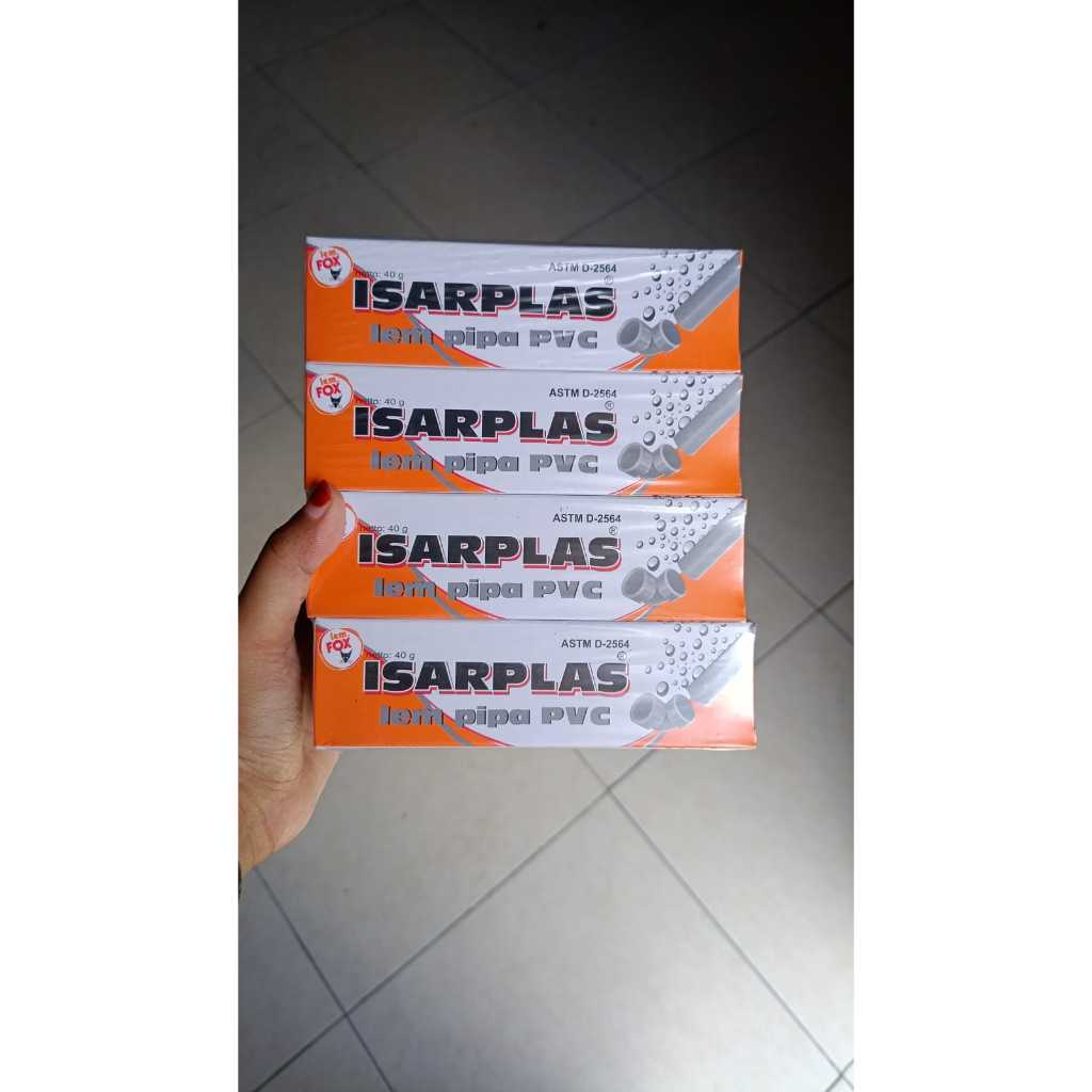 Jual PROMO - Lem PVC Kemasan Baru /Lem Pipa Isarplas 40Gr Isi 12Pcs | Shopee Indonesia