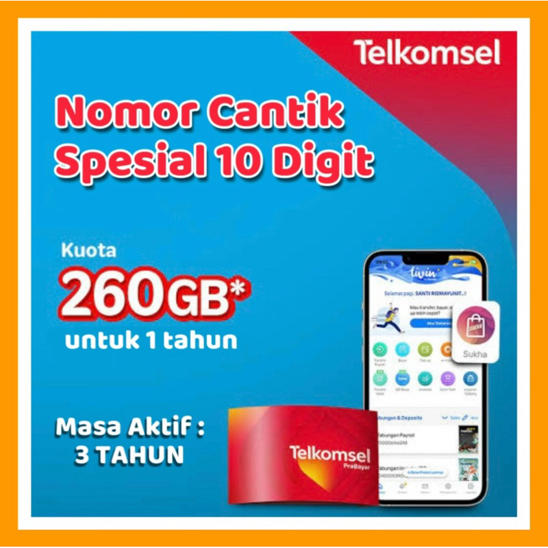 Jual Nomor Cantik TELKOMSEL 10 digit SPESIAL / simcard telkomsel prabayar 10 digit | Shopee ...