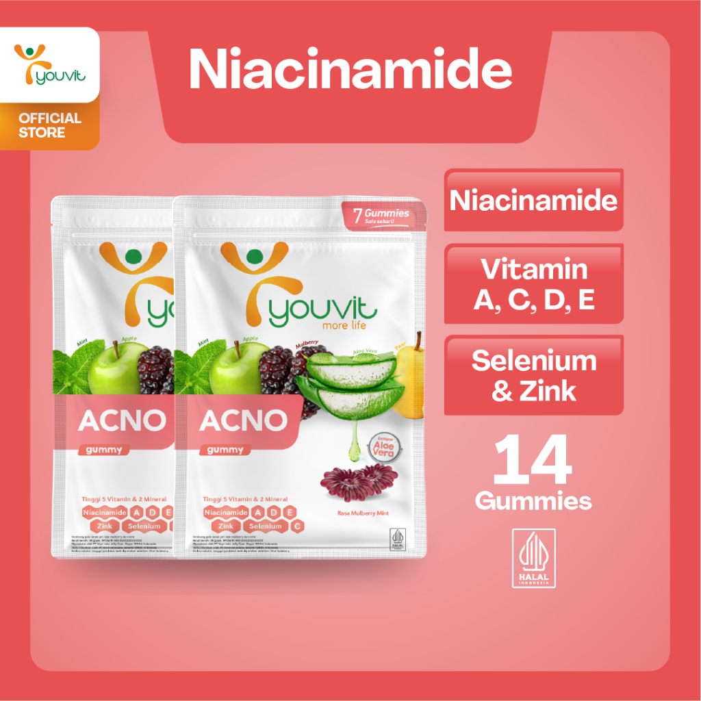 Jual [Clearance Sale] Niacinamide Gummy untuk Anti Jerawat | Youvit ...