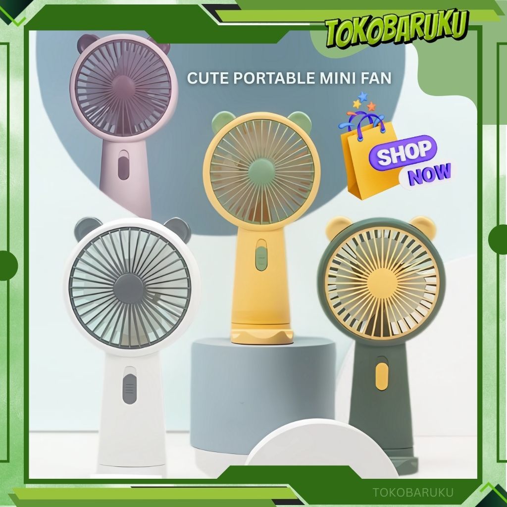 Jual (KEYA) Mini Fan Portable Kipas LED Model Lucu Kuromi Sanrio ...