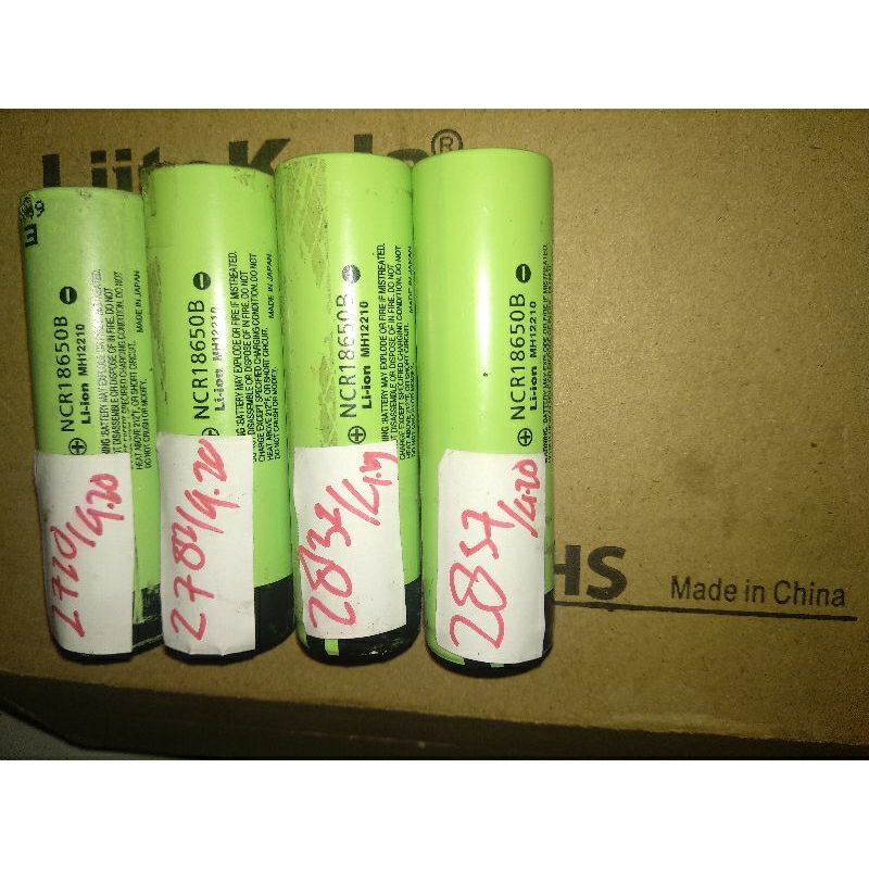 Jual batre copotan exleptop NCR18650 kapasitas 2700-2800 mah nort test ...