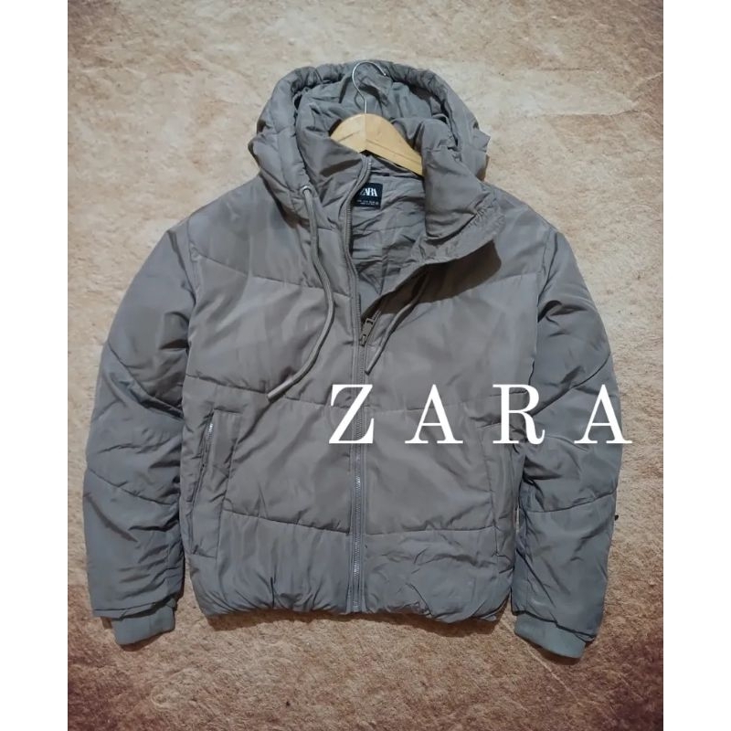 Jual jaket puffer zara model boxy recomend bekas second preloved ...