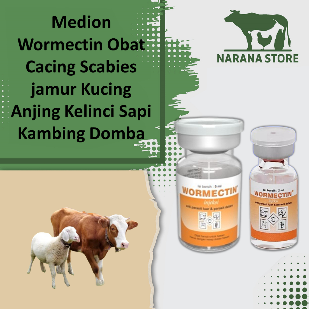 Jual Medion Wormectin Obat Cacing Scabies jamur Kucing Anjing Kelinci ...