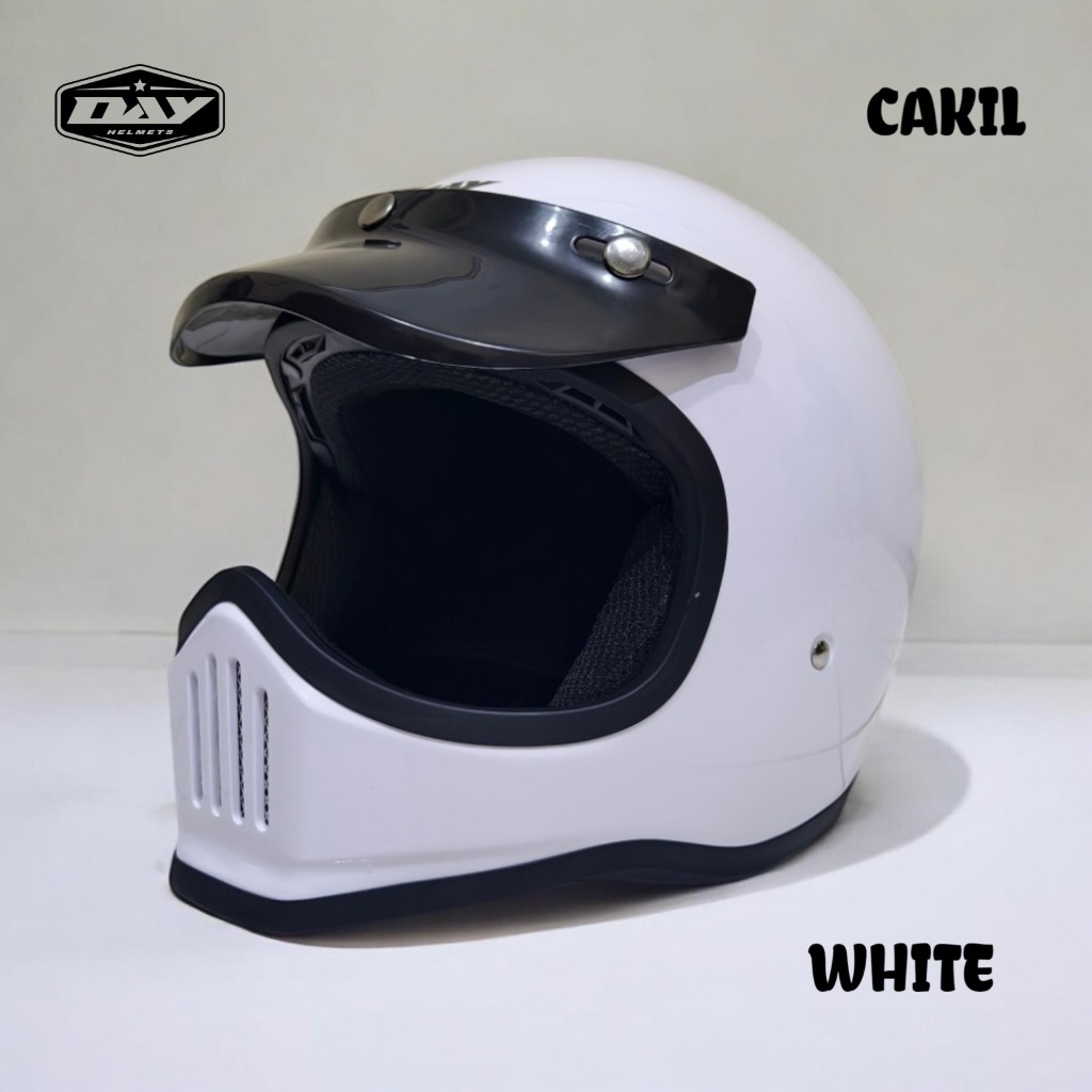 Jual Helm HRV Full Face Classic Klasik SNI Bobber | Shopee Indonesia