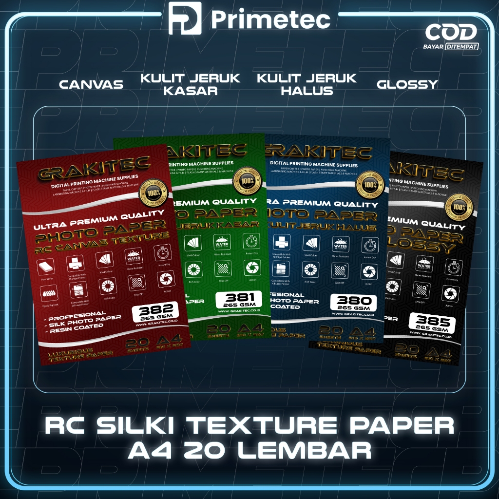 Jual Kertas Foto Silki Texture A4/F4/A3/A3+ Professional Silki, Glossy ...