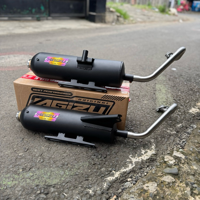 Jual Knalpot MONCONG SIJIRO SHIROJI Original AGIZU Racing Exhaust ...