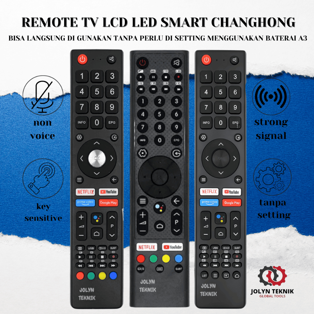 Jual Remote TV Changhong Smart TV Android LCD LED Series Tanpa Setting | Shopee Indonesia