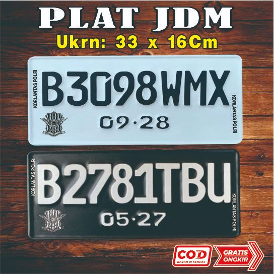 Jual VARIASI JDM MOBIL HITAM - PUTIH FONT BARU DAN FONT LAMA ANGKA ...