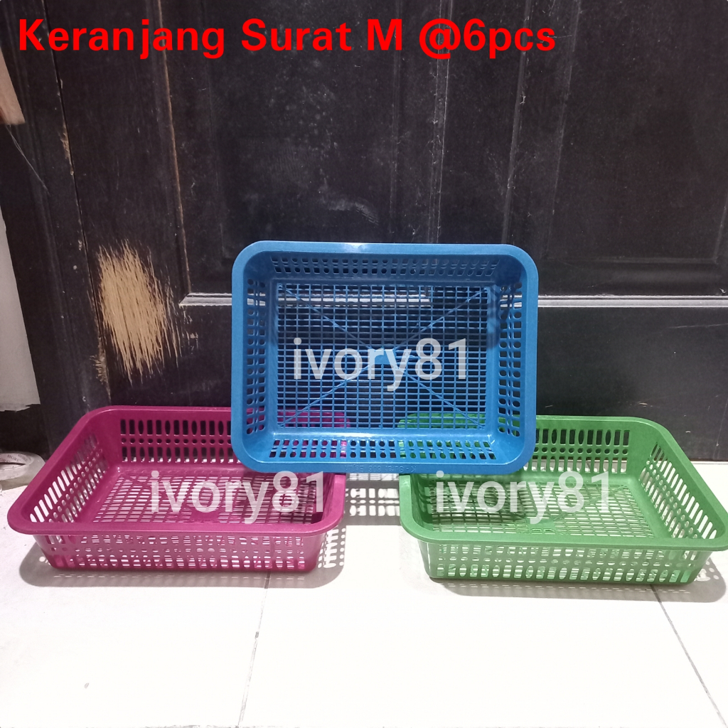 Jual 6PCS Keranjang surat M serbaguna keranjang tempat surat tempat ...