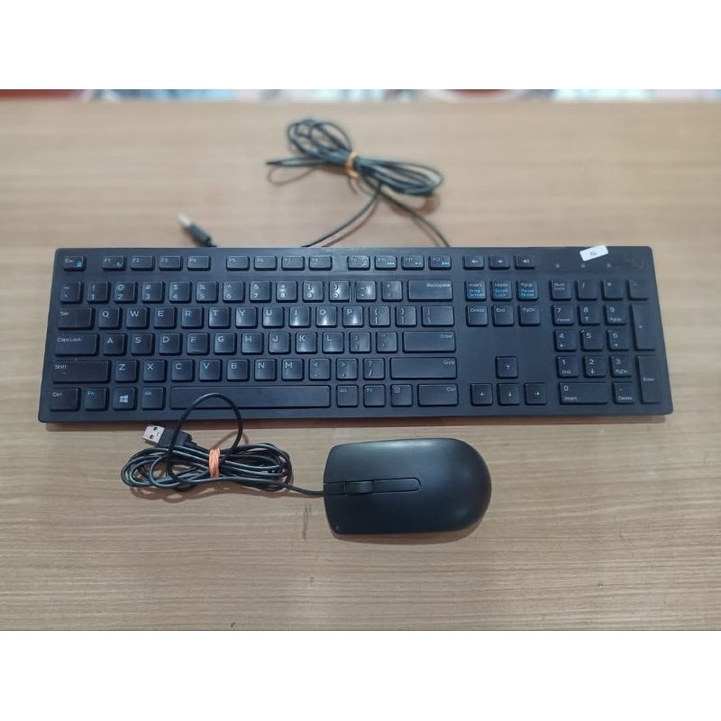 Jual Keyboard Mouse Usb Logitech I Keyboard mouse Dell Normal | Shopee ...