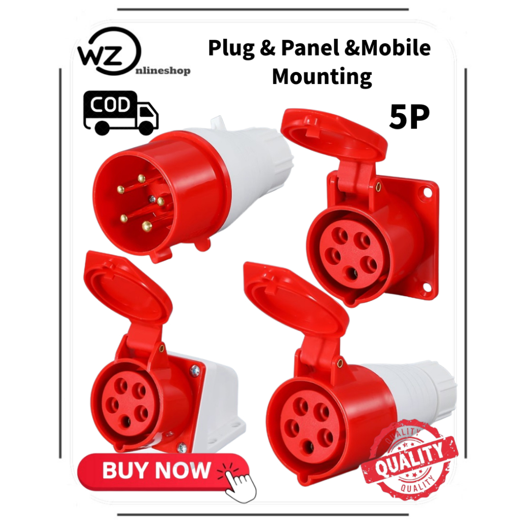 Jual Plug&Panel& Mobile&Surface Mounting Industrial Plug/Soket Industri/Coupler/Male steker ...