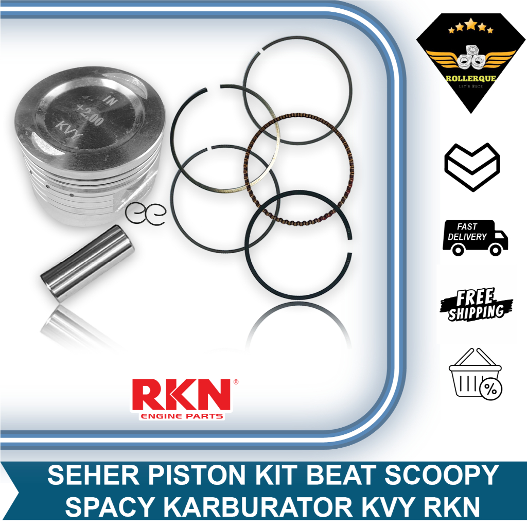 Jual Piston Seher KIT Beat Scoopy Spacy Karburator Carbu KVY Oversize ...