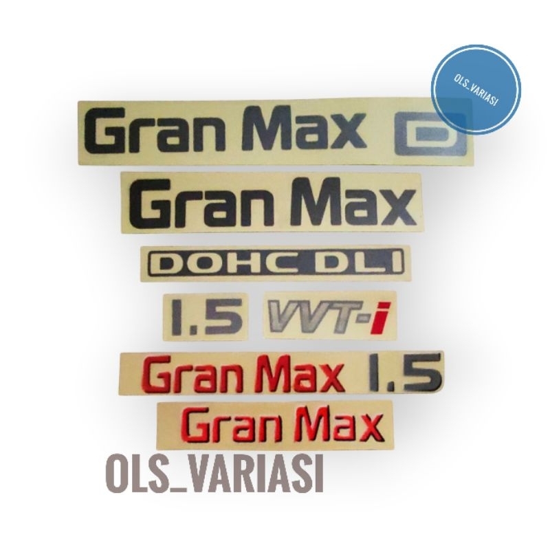 Jual stiker sticker tulisan gran max D / stiker tulisan gran max ...