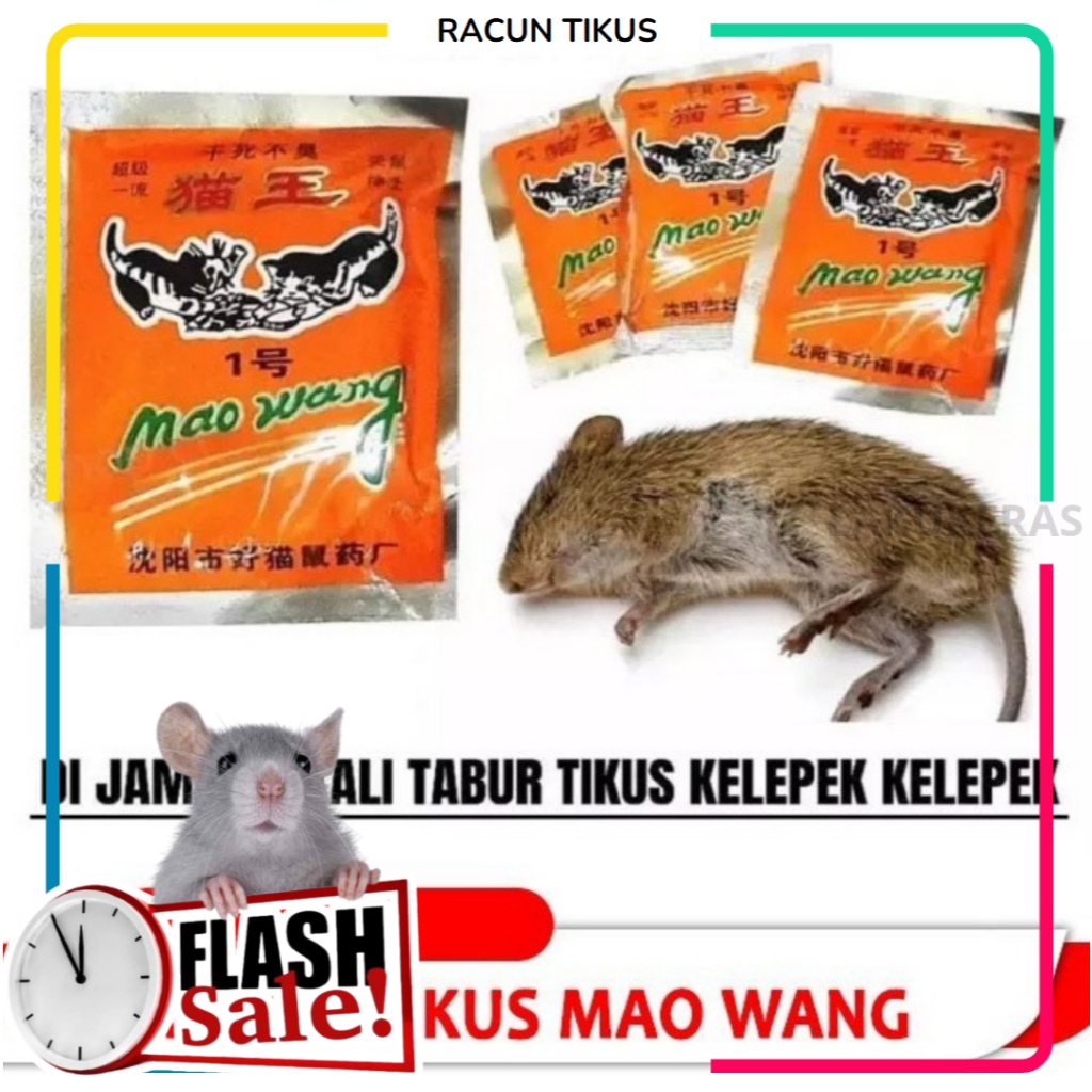 Jual Racun Tikus Mao Wang Obat Tikus Pembasmi Tikus Hama 100% OGIGINAL ...