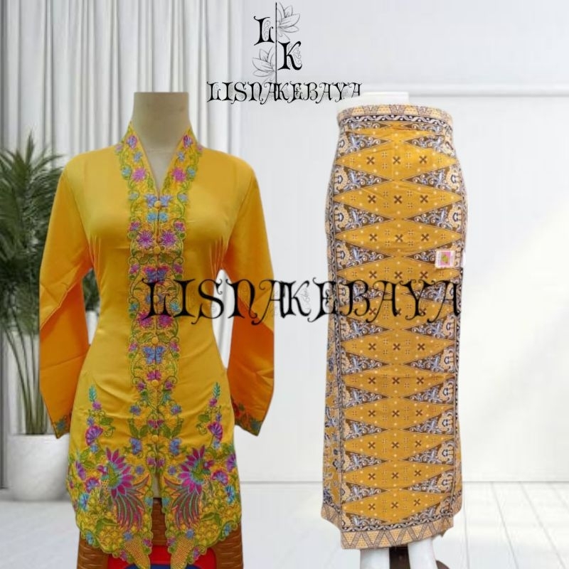 Jual Kebaya Encim Dewasa bawahan Rok Tumpal Kebaya Encim Ld 130 ...