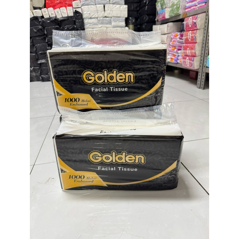 Jual 2 PCS TISSUE GOLDEN 1000 HELAI | Shopee Indonesia