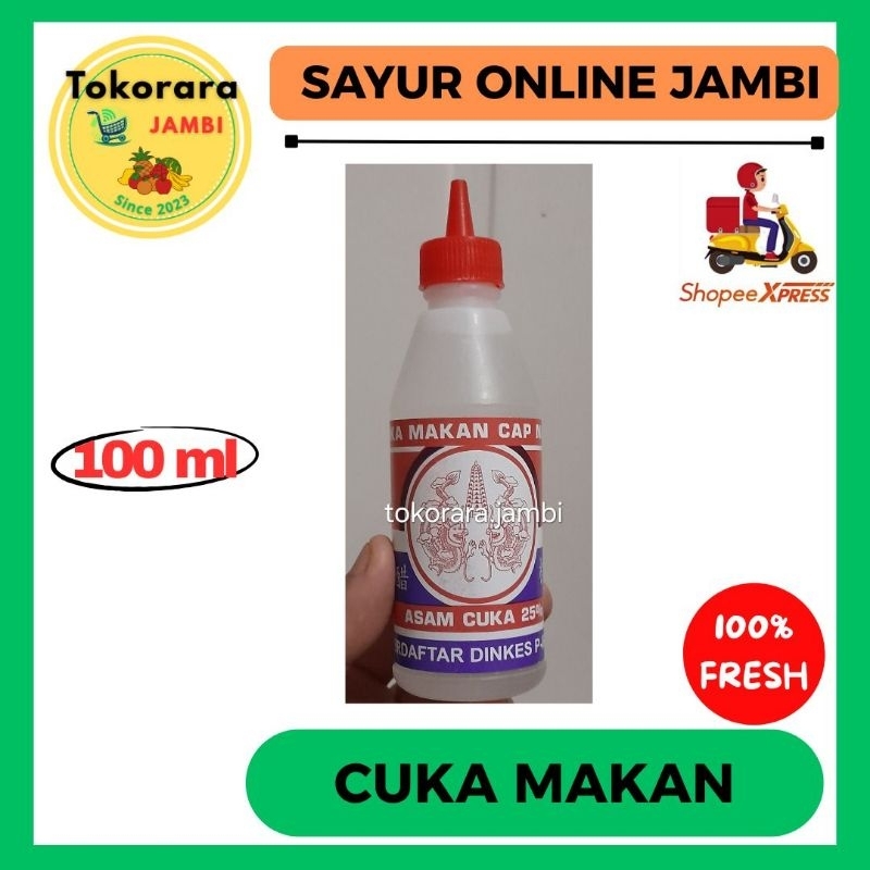Jual Asam cuka 25%/Cuka makan cap Naga 100ml-Tokorara.jambi | Shopee ...
