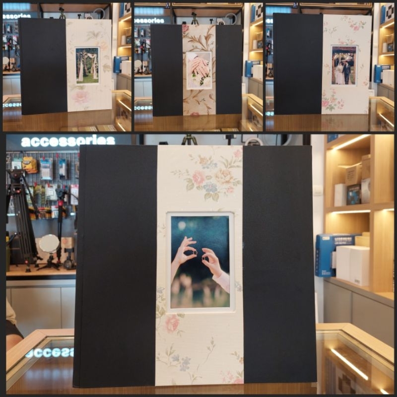 Jual Album Foto Jumbo Lubang 10 & 15 Sheet Hitam & Putih Magnetik Bisa ...