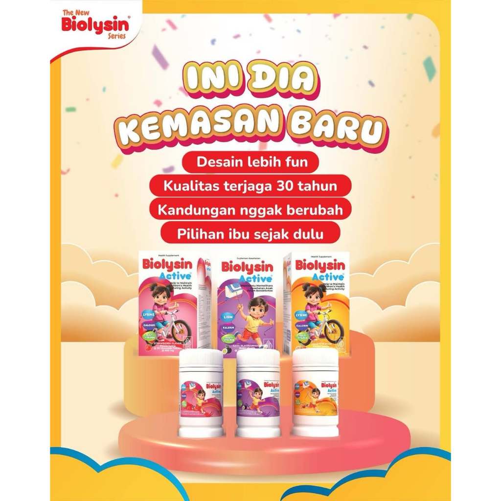 Jual Biolysin Multivitamin Anak Box Isi 30 Tablet - Vitamin & Suplemen ...