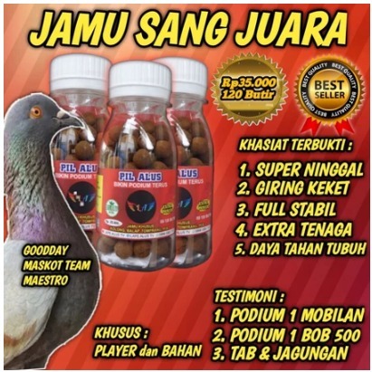 Jual JAMU MERPATI KHUSUS BAHAN KOLONG PIL ALUS LAPE ALUS ISI 120 Butir ...